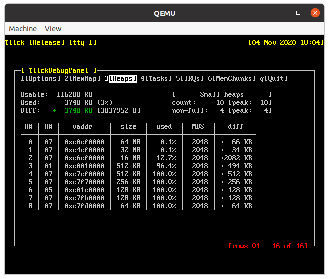 Tilck's debugpanel · vvaltchev/tilck Wiki · GitHub